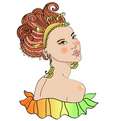 Spring girl Royalty Free Vector Image - VectorStock
