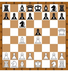 Chess board without pieces Royalty Free Vector Image