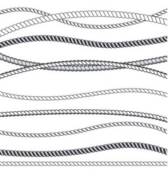 Seamless rope pattern set Royalty Free Vector Image