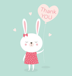 Cute cartoon bunnies Royalty Free Vector Image