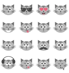 Cute cats with blank papers Royalty Free Vector Image
