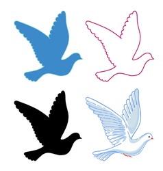 Dove wings Royalty Free Vector Image - VectorStock