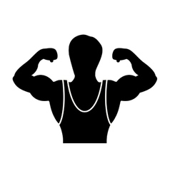 Muscle bodybuilder back pose Vector Image by bazzier - Image #14473247 ...
