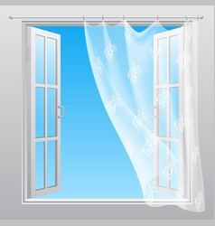 Open window Royalty Free Vector Image - VectorStock