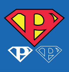 Superhero chest for your logo Royalty Free Vector Image