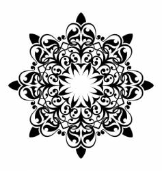 Bold floral arabesque motifs Royalty Free Vector Image