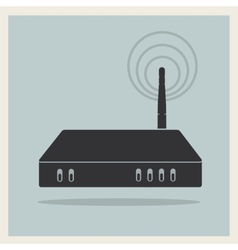 Network topology lan objects icon design router Vector Image