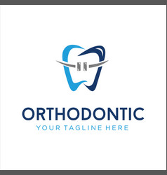 Logo dental care clinic dentistry for kids teeth Vector Image