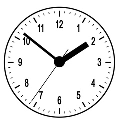 Wall mounted digital clock Royalty Free Vector Image