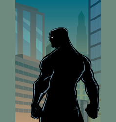 Superhero back isolated Royalty Free Vector Image