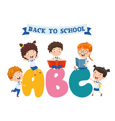 Cartoon letters Royalty Free Vector Image - VectorStock