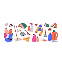 Cleaning supplies Royalty Free Vector Image - VectorStock