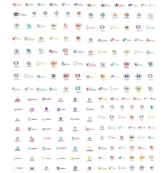 Huge logo mega set Royalty Free Vector Image - VectorStock