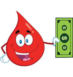 Blood drop cartoon Royalty Free Vector Image - VectorStock