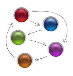 Color buttons set Royalty Free Vector Image - VectorStock