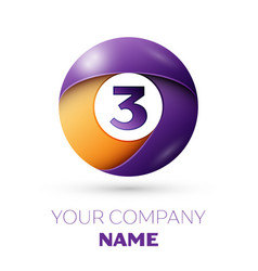 Number 3 Royalty Free Vector Image - VectorStock