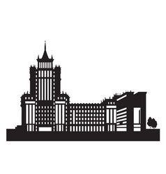 Monument pushkin saransk Royalty Free Vector Image