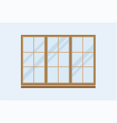 Windows with white frames set Royalty Free Vector Image