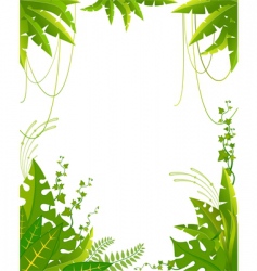 Fern frame Vector Image by Razvodovska - Image #465662 - VectorStock
