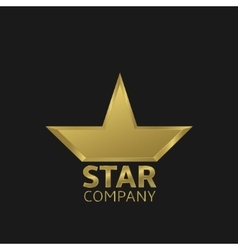 Creative no 1 star label golden design Royalty Free Vector