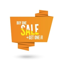 Green origami speech bubble Royalty Free Vector Image