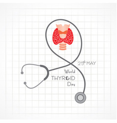 Strong healthy thyroid gland cartoon character Vector Image