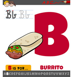 Mexican burrito tortilla cartoon Royalty Free Vector Image