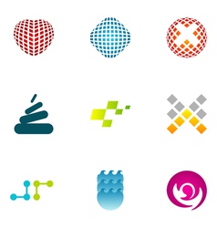 Logo design elements set 76 Royalty Free Vector Image