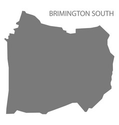 Modern map - south cambridgeshire district uk Vector Image