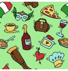 Italy travel scrapbook stickers patches badges Vector Image