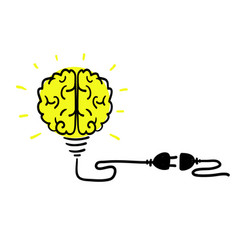Doodle brain storm Royalty Free Vector Image - VectorStock