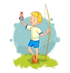 Summer fishing Royalty Free Vector Image - VectorStock