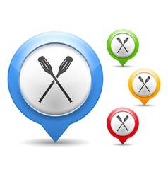 Crossed oars Royalty Free Vector Image - VectorStock