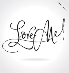 Amore hand lettering Royalty Free Vector Image