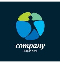 Star man logo Royalty Free Vector Image - VectorStock