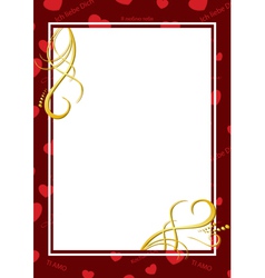 Dark red card with pattern Royalty Free Vector Image