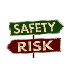 Safety first symbol Royalty Free Vector Image - VectorStock