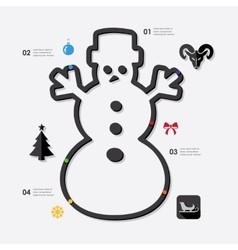 Merry christmas infographics timeline with steps Vector Image by LipMic ...