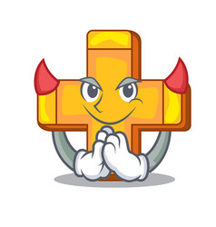 In love retro plus sign addition symbol cartoon Vector Image