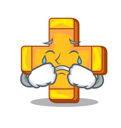 In love retro plus sign addition symbol cartoon Vector Image