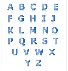 White paper graphic alphabet numbers on pink Vector Image