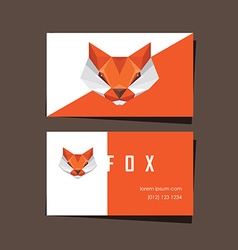 Company business card template Royalty Free Vector Image