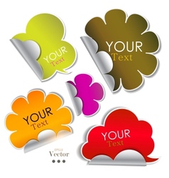 Colorful paper question mark for speech Royalty Free Vector