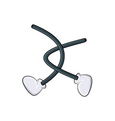 Cartoon character arm leg and face set isolated Vector Image