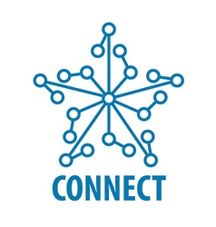 Star network topology lan design networking Vector Image