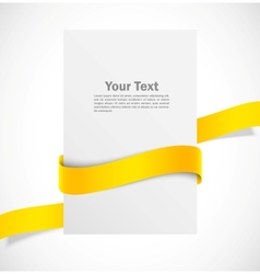 Elegant colorful ribbon banner Royalty Free Vector Image