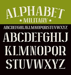 Vanguard decorative bold font design alphabet Vector Image