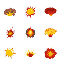 Cartoon colorful gemstones explosion frames Vector Image