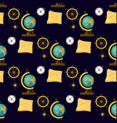 Childish seamless pattern hand drawn space Vector Image