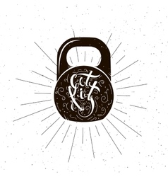 Get fit workout and fitness gym design element Vector Image